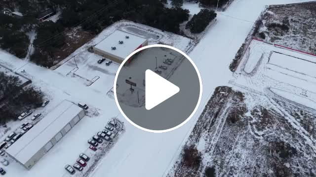 Drone footage of snow in Liberty Hill, Texas (Courtesy Lyndsi Cantrell ...