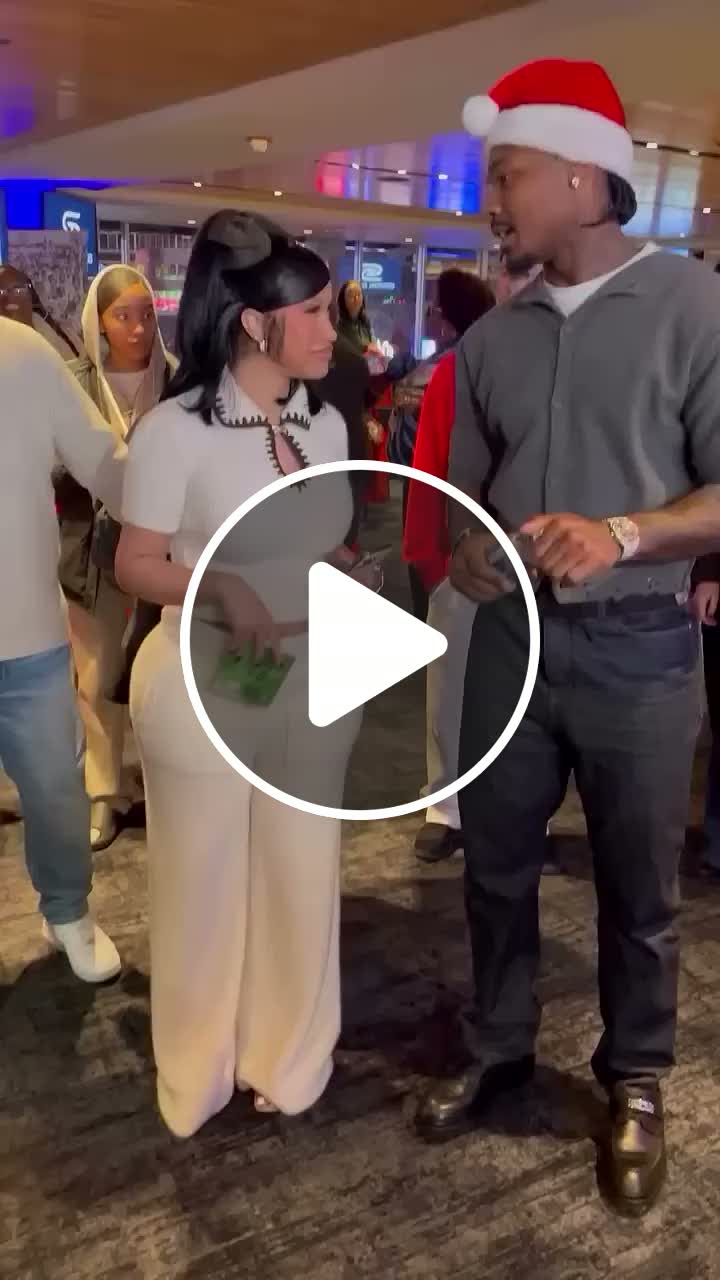 Cardi supporting her man Stefon Diggs at his 'Wellness Wonderland ...