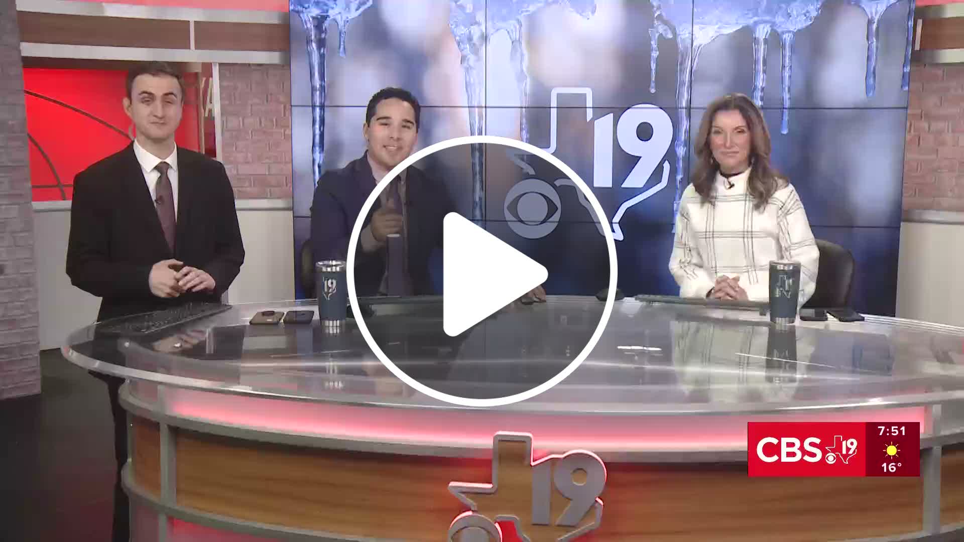 Icy lake cracks below person's feet in Texas - NewsBreak