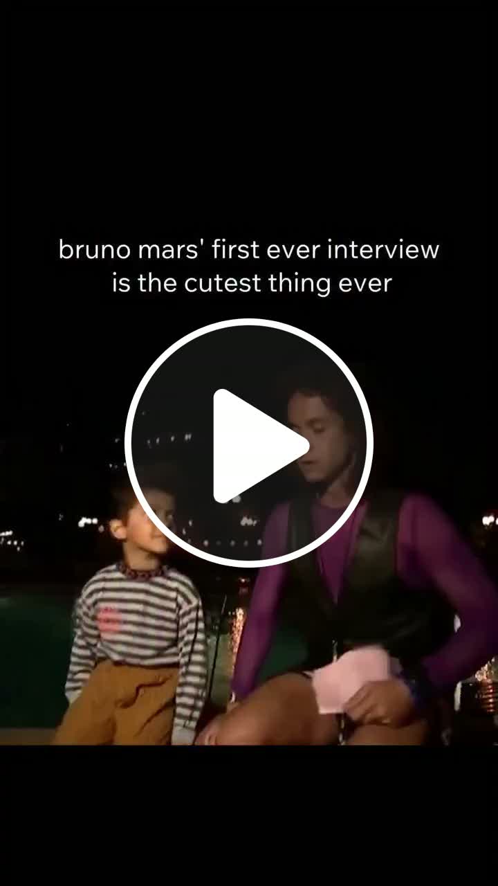 Bruno mars' first ever Interview was cute 🥺 - NewsBreak