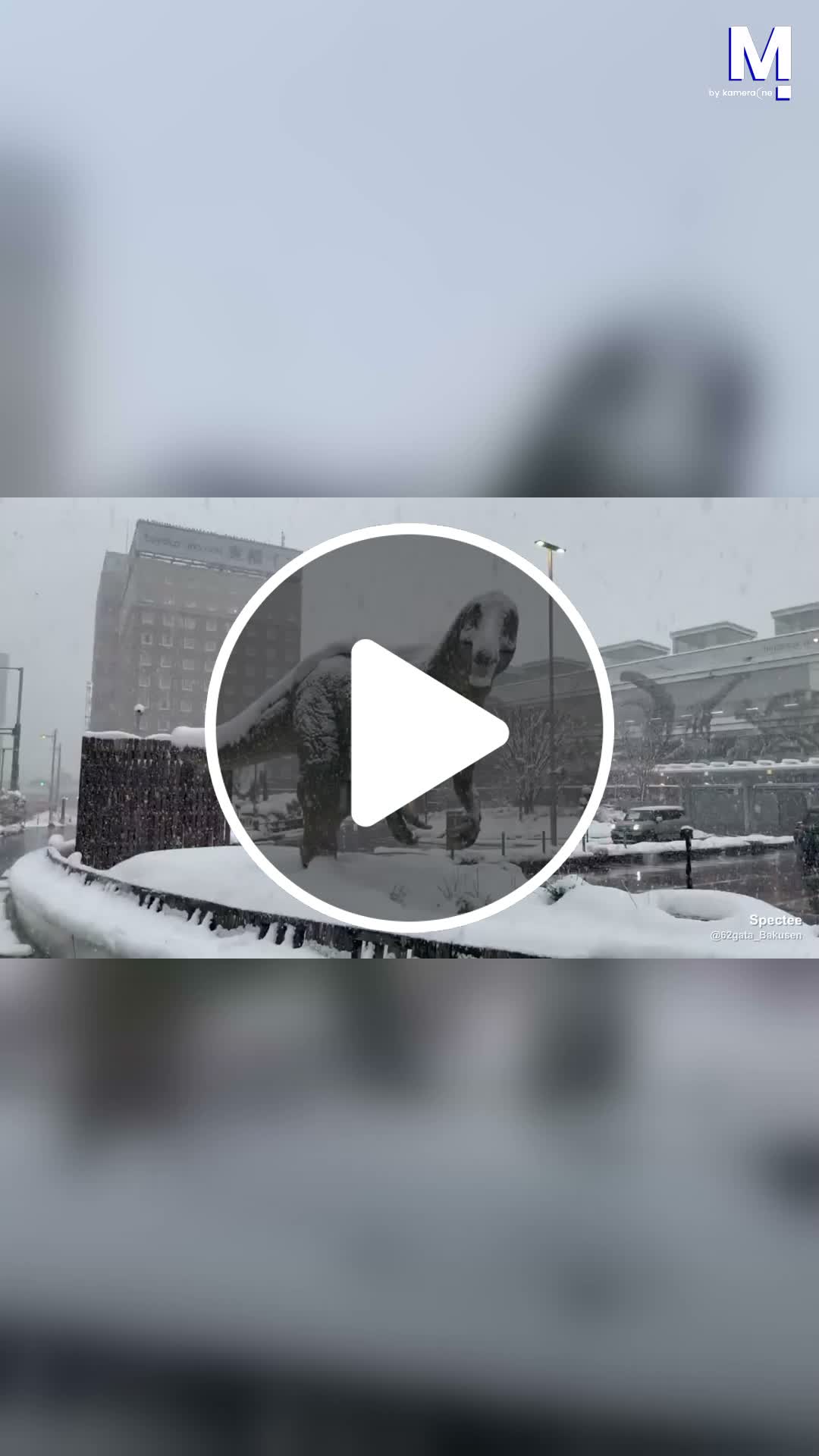 Return to the Ice Age? Robotic dinosaurs brave a snowstorm in Japan ...