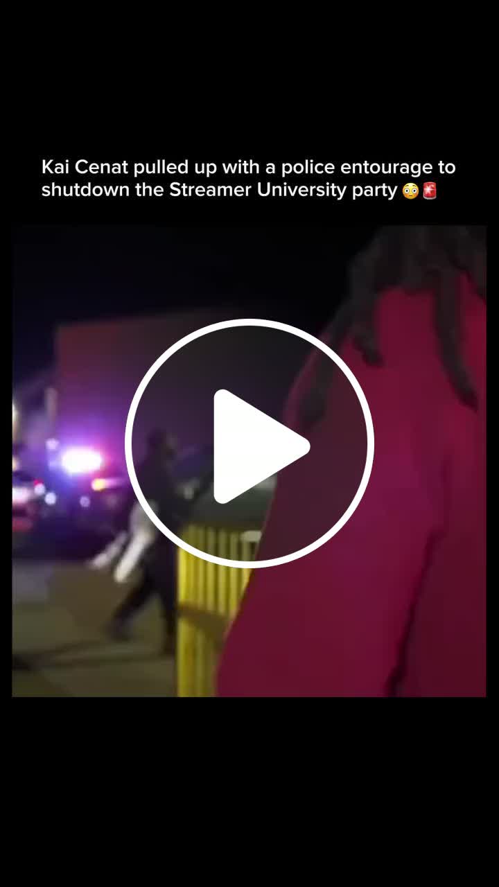 #UnpopularOpinion Kai Cenat pulled up with a police entourage to shut ...