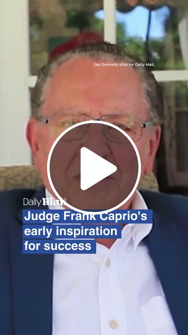 Judge Frank Caprio revealed to the Daily Mail the inspiration behind ...
