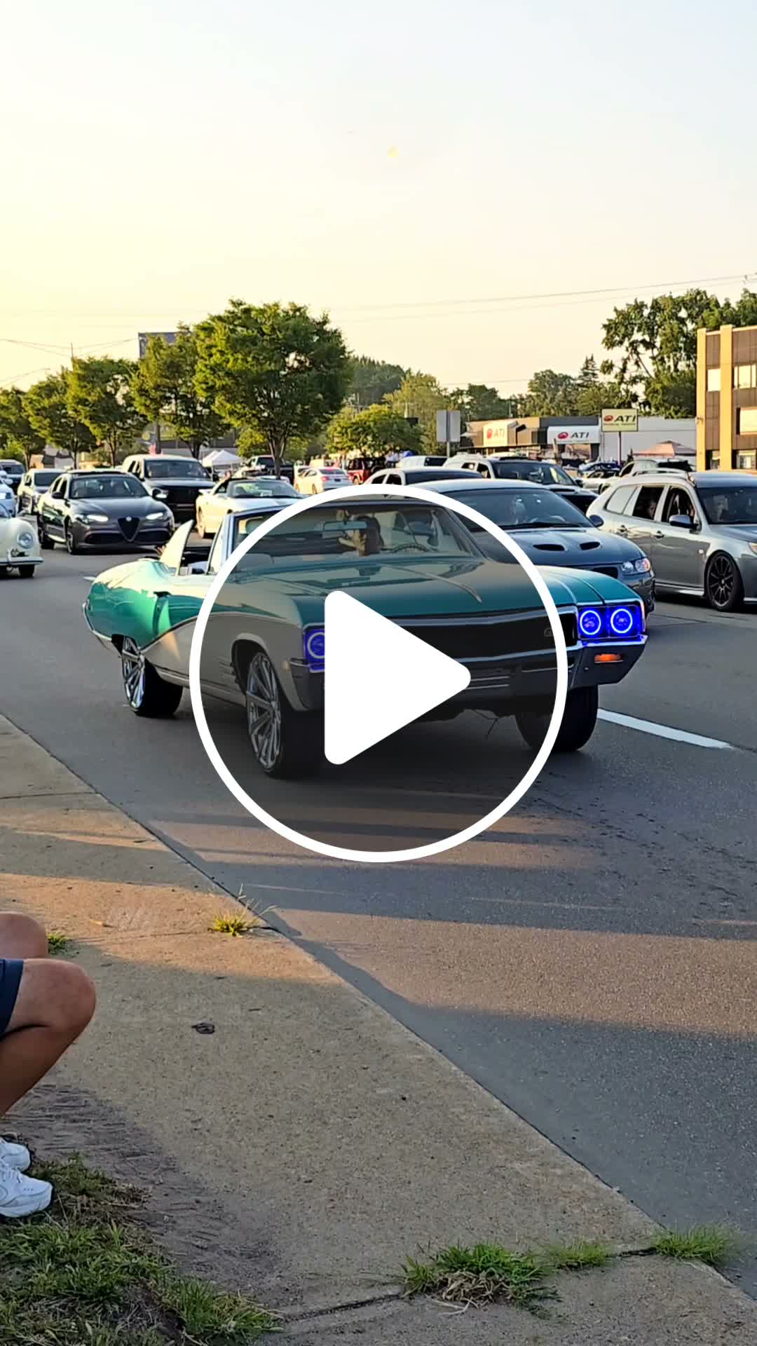 1968 Buick GS Classic Car Drive By Engine Sound Woodward Dream Cruise ...