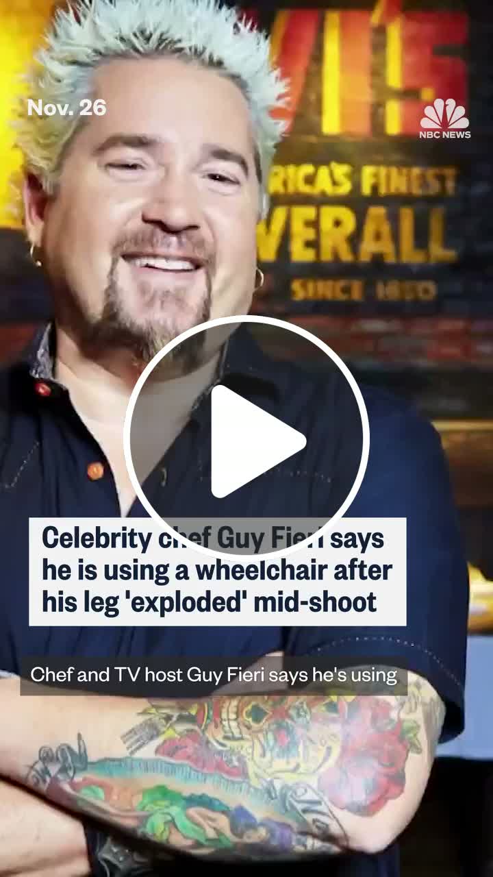 Celebrity chef Guy Fieri reveals that while he was filming his new show ...