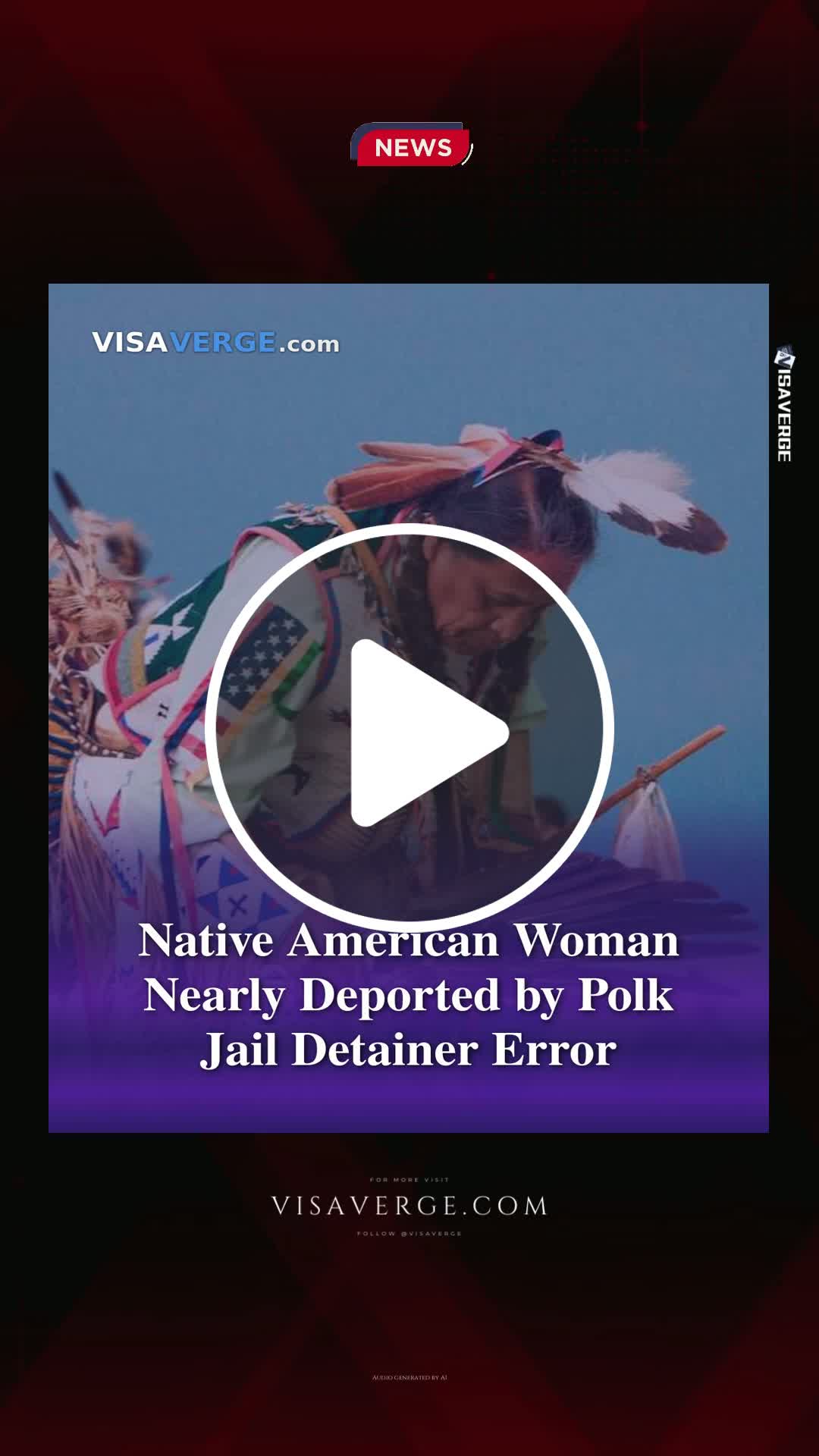 Native American Woman Nearly Deported by Polk Jail Detainer Error ...