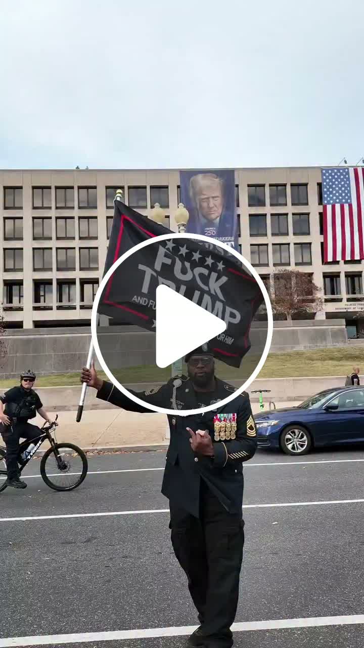 Fuck Trump flag in the air👀👀👀 - NewsBreak