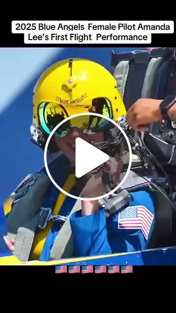 2025 Blue Angels Female Pilot Amanda Lee’s First Flight Performance 🫡👍# ...