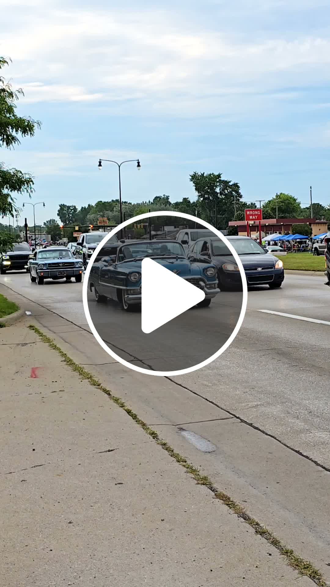 1955 Cadillac Eldorado Convertible Classic Car Drive By Engine Sound ...