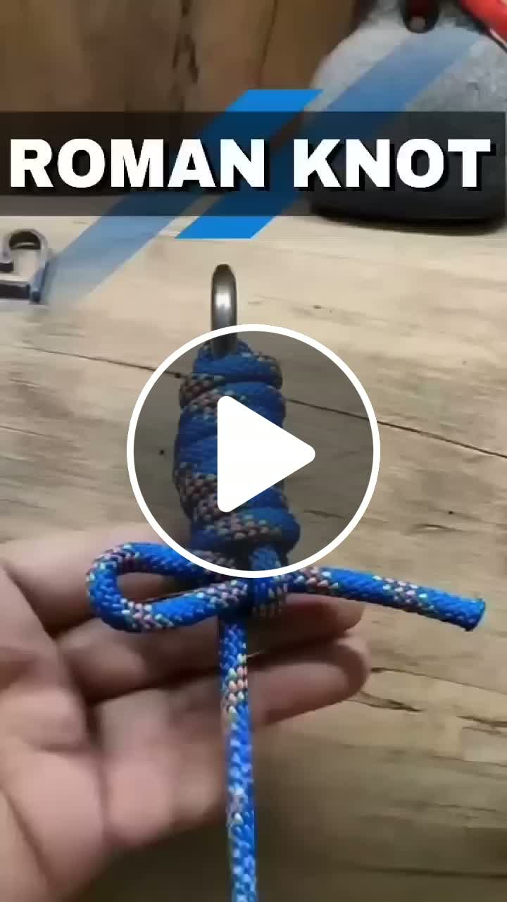 A Versatile Knot for Climbers, Mechanics, and Adventurers #knot #rope # ...