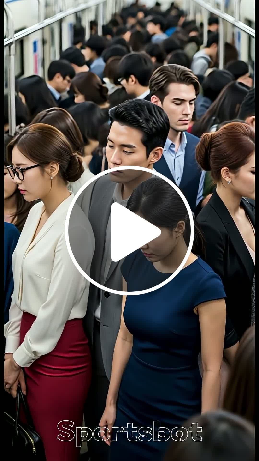 AI-generated: Tokyo’s 'Hell Train' Rush Hour 🚇😱 #AICreation # ...