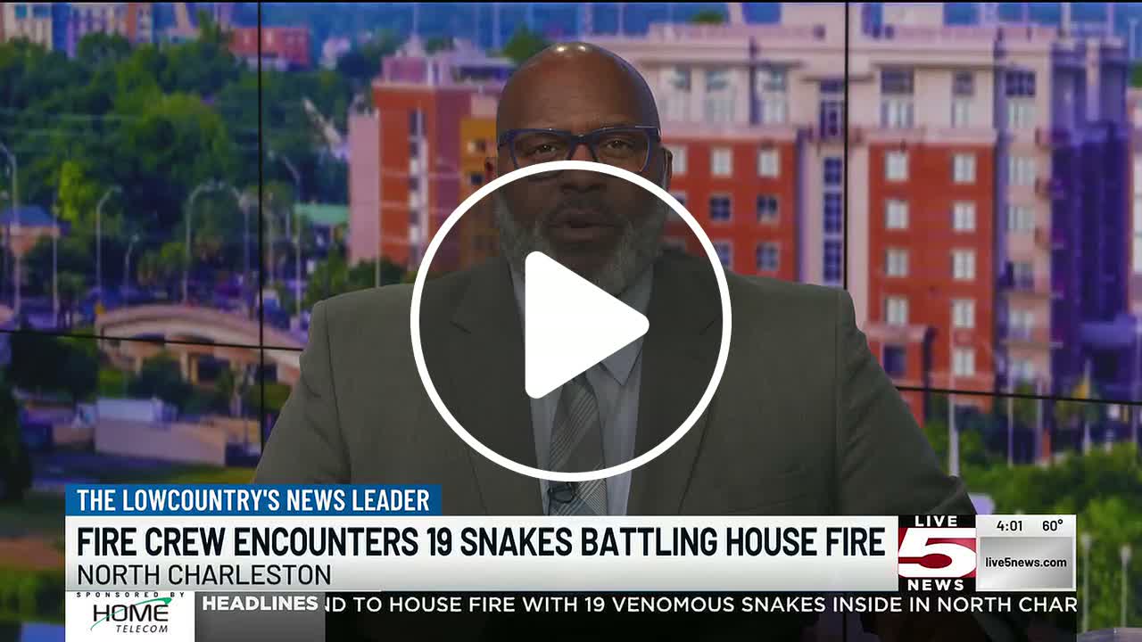 VIDEO: Crews respond to house fire with 19 venomous snakes inside in ...