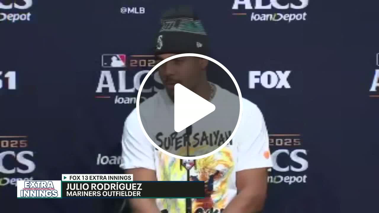 Mariners Julio Rodriguez ahead of ALCS game 4 - NewsBreak
