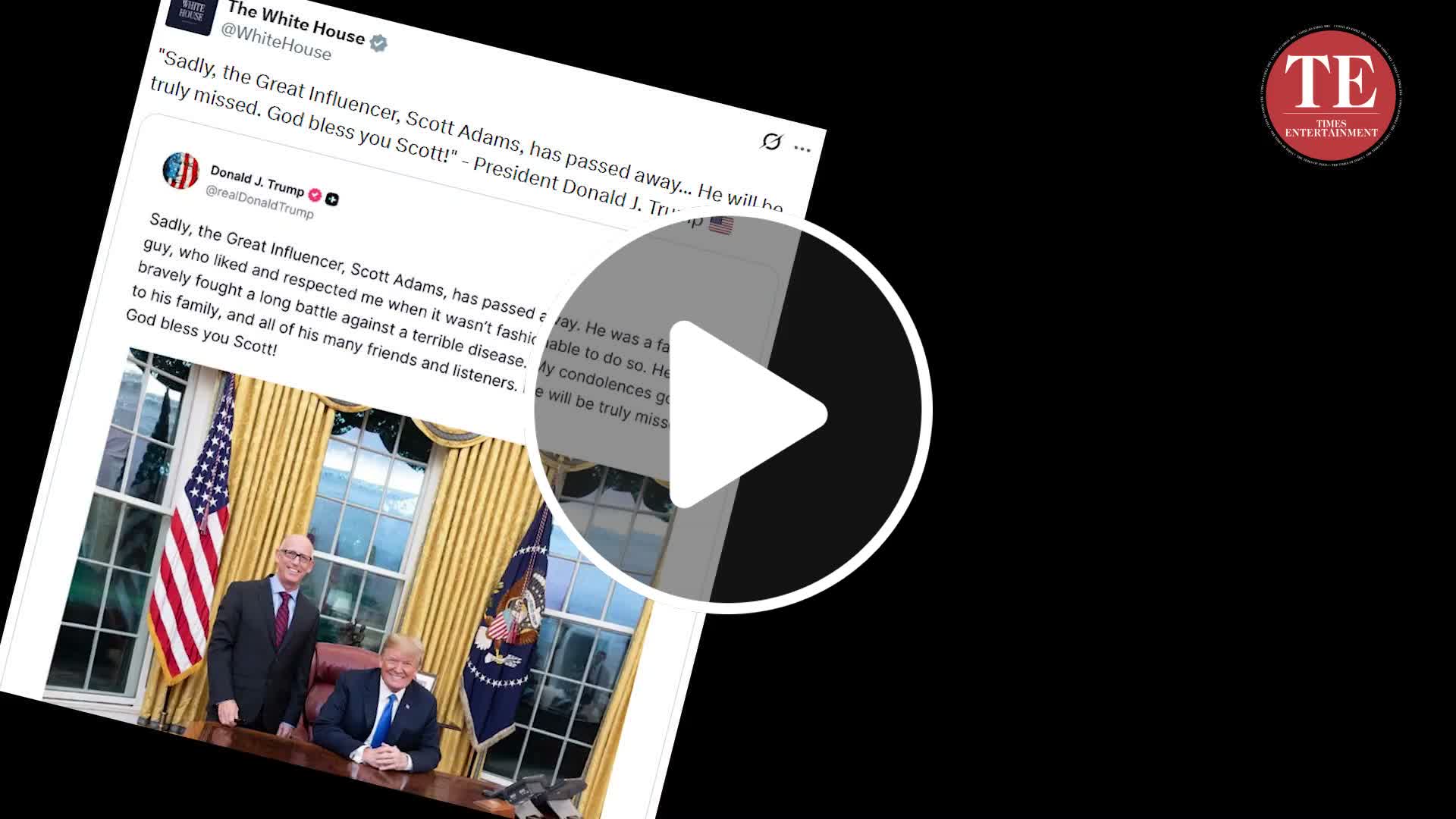 Trump Slammed Over AI-Tribute To 'Dilbert' Creator Scott Adams - NewsBreak