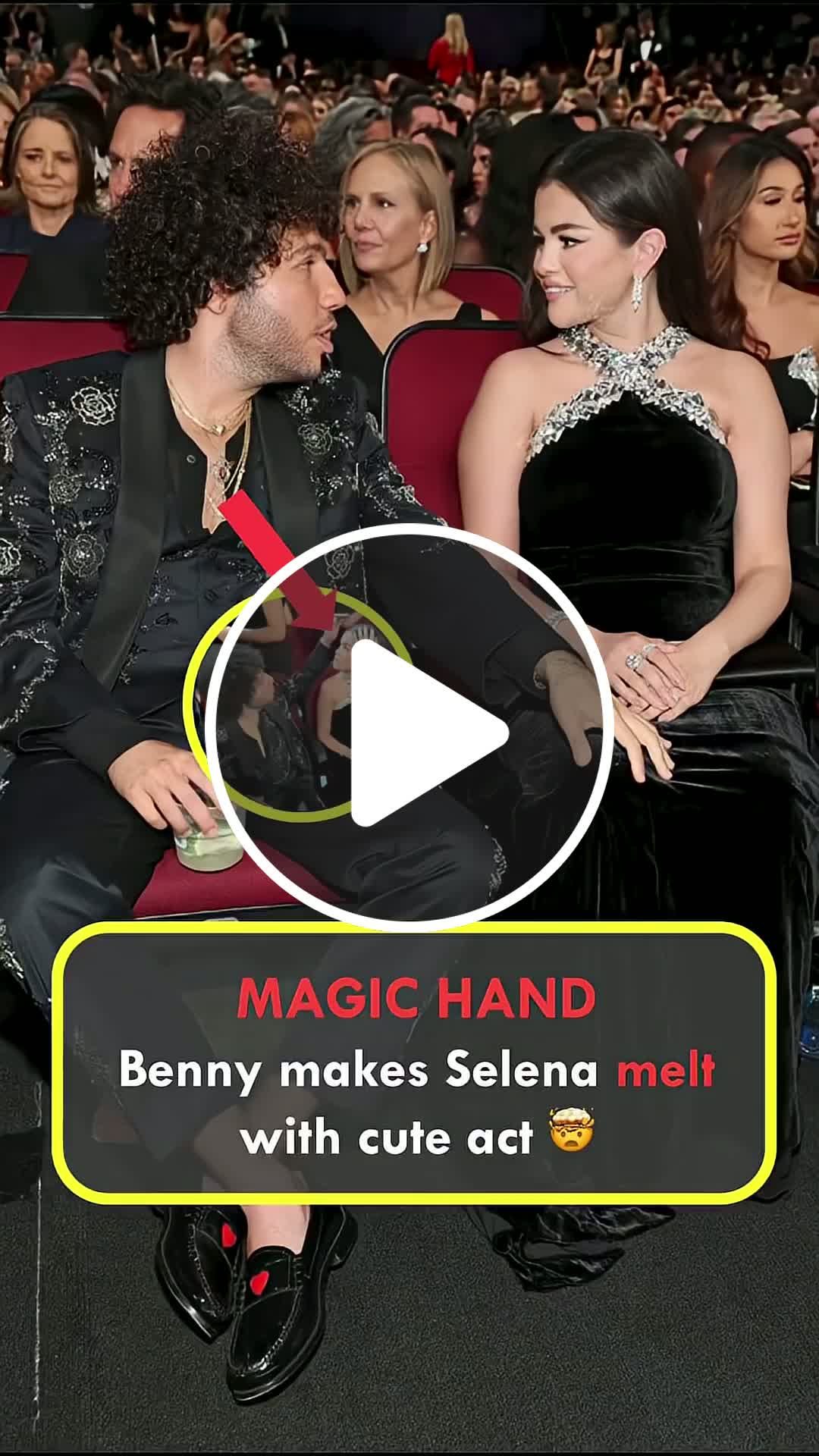 MAGIC HAND: Benny Blanco makes Selena melt with cute act at awards ...