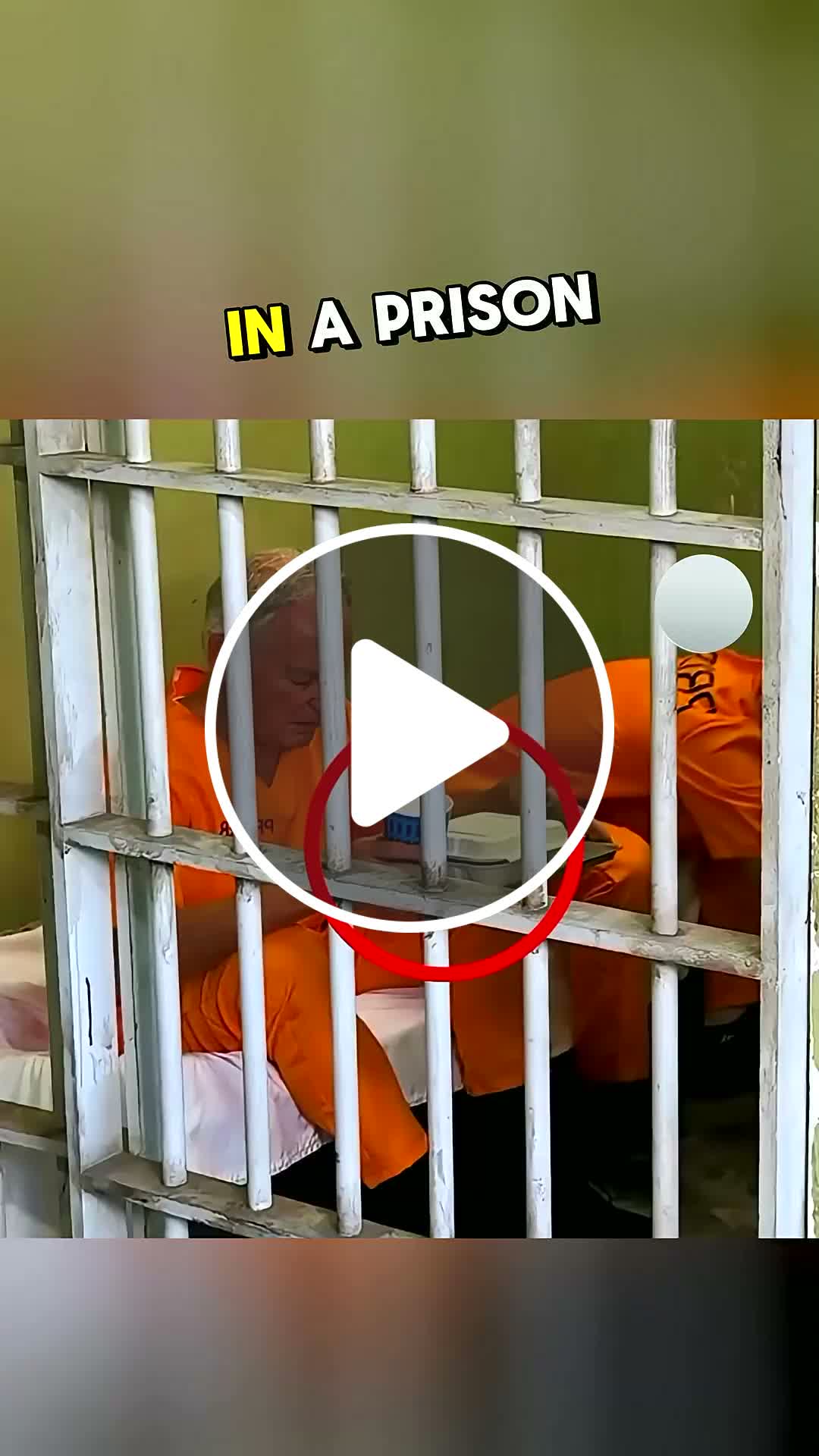 In a prison cell, an ill inmate struggled to eat, his hands trembling ...