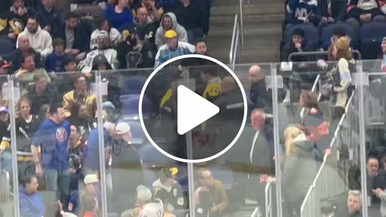 Penguins Fan Punches Spectator While Being Escorted Out of Ice Hockey ...