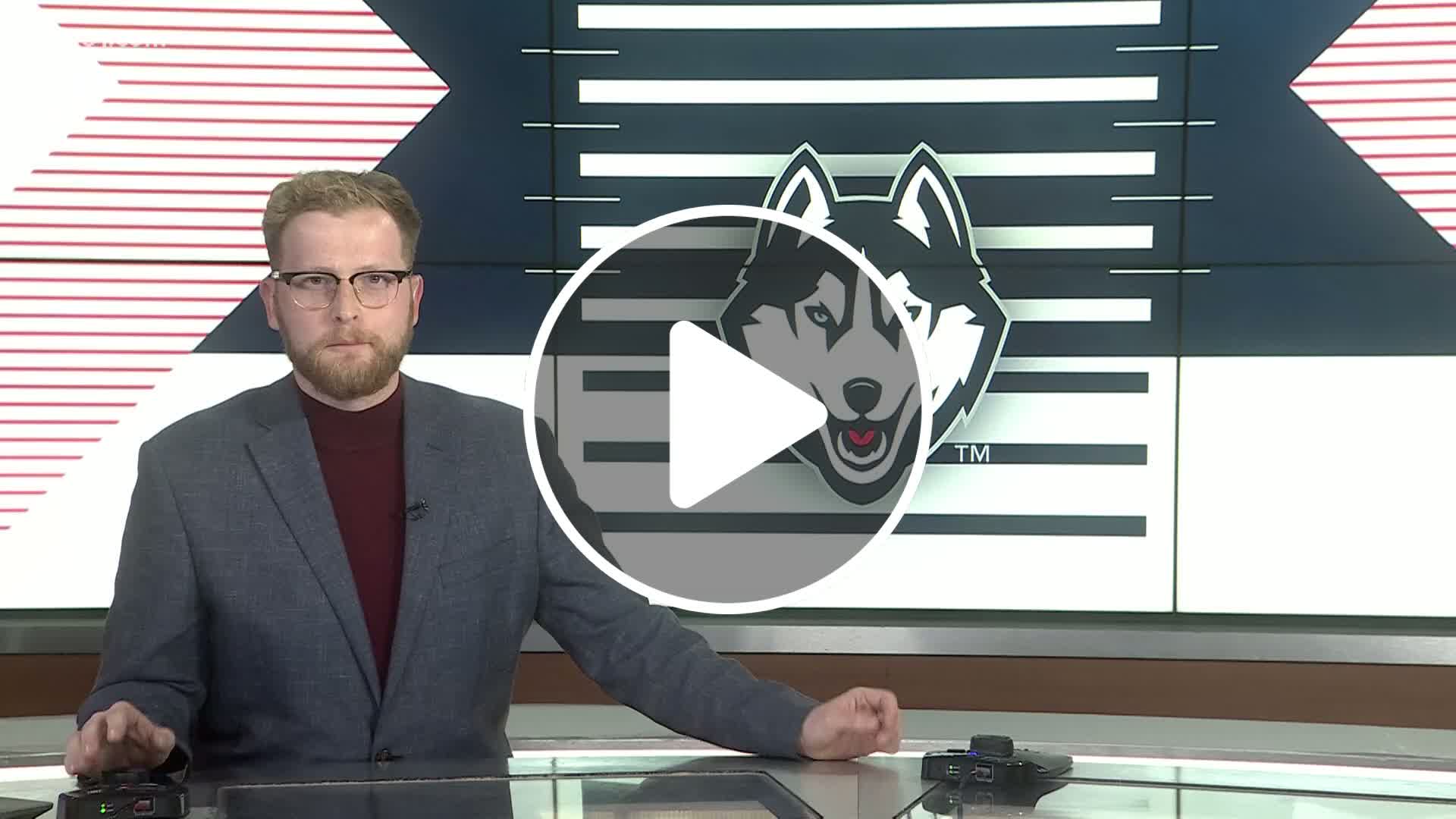 No. 3 UConn men hold off No. 7 BYU's furious rally for 86-84 win in top ...