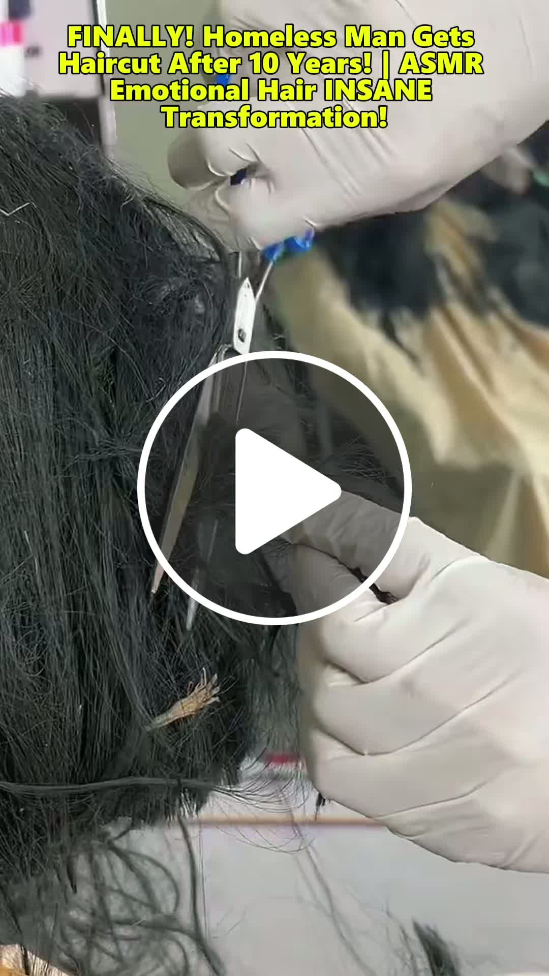 🔥 ASMR _ Shocking Before & After - Homeless Man’s Ultimate Makeover P ...