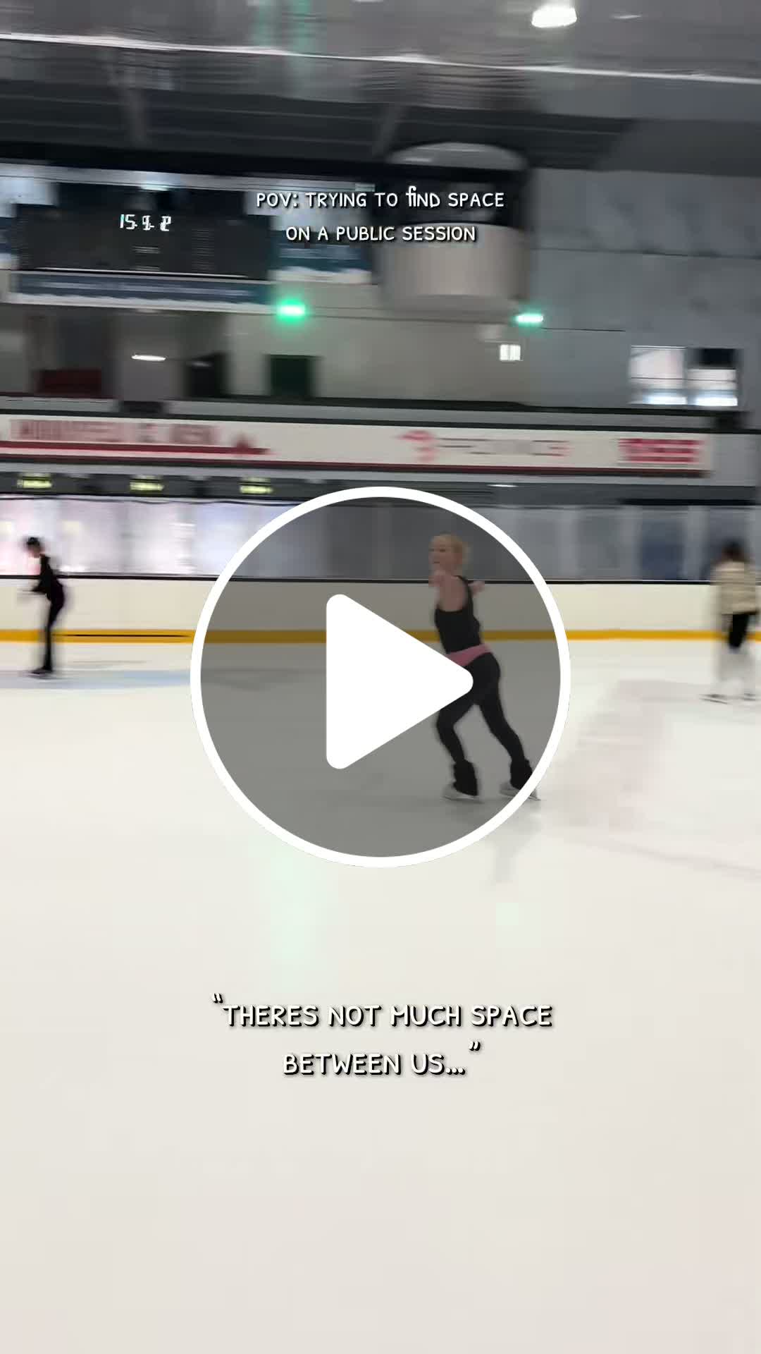 when the public come to enjoy public skating 🙄 featuring @Steph filming • • • #skit # ...