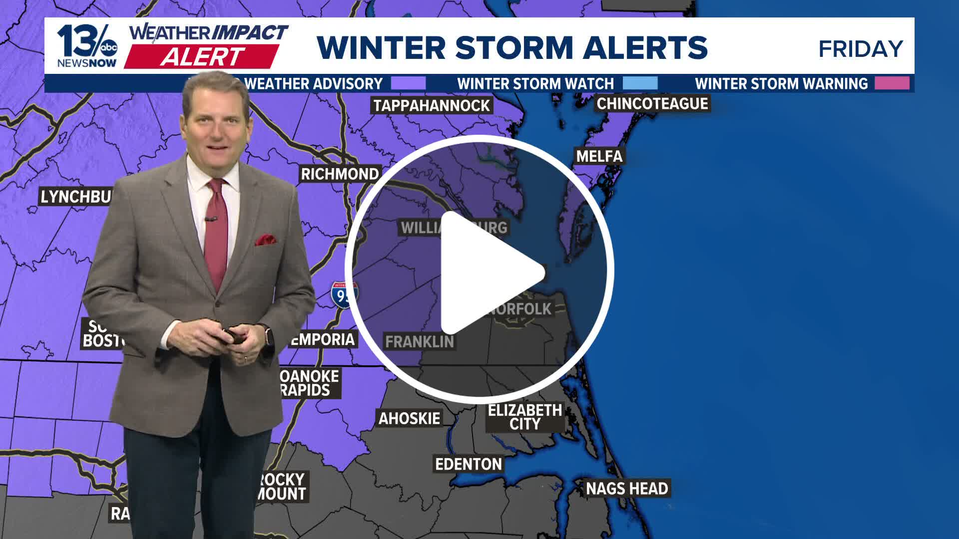 Weather Impact Alert Friday for snow, wintry mix, and rain - NewsBreak