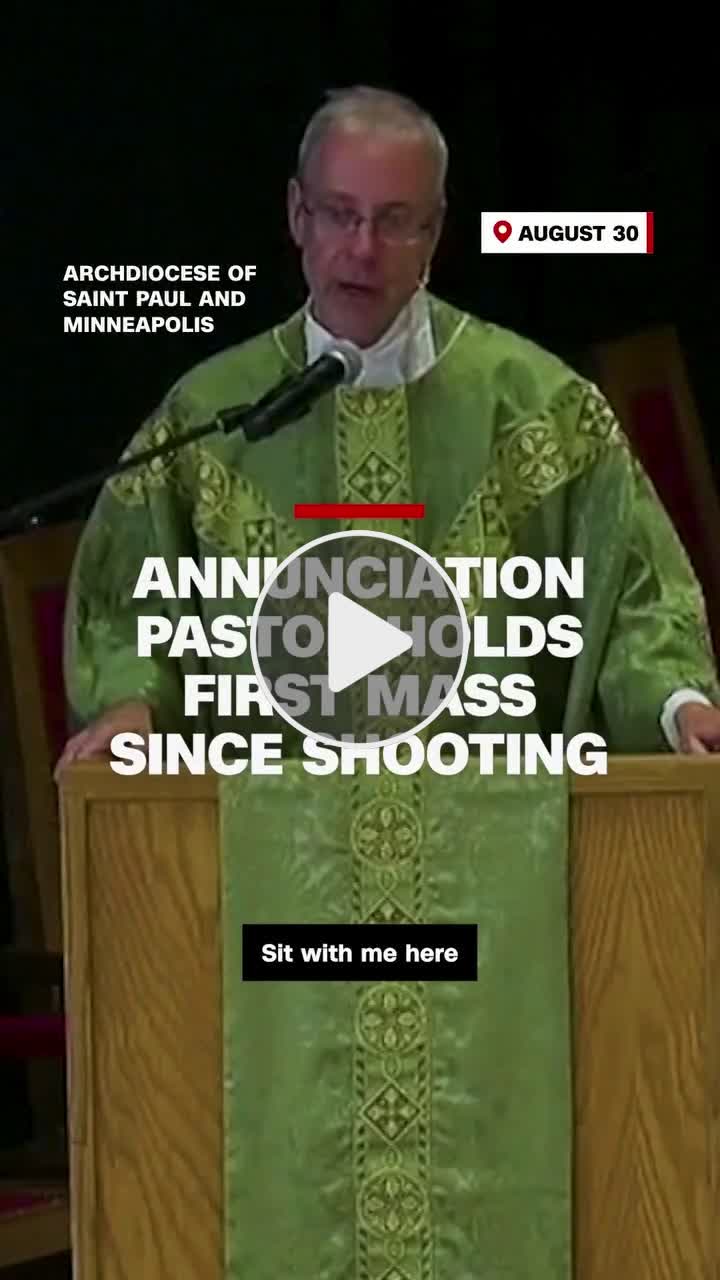 🙏 Father Dennis Zehren Struggles Through First Mass After Shooting 🙏At ...