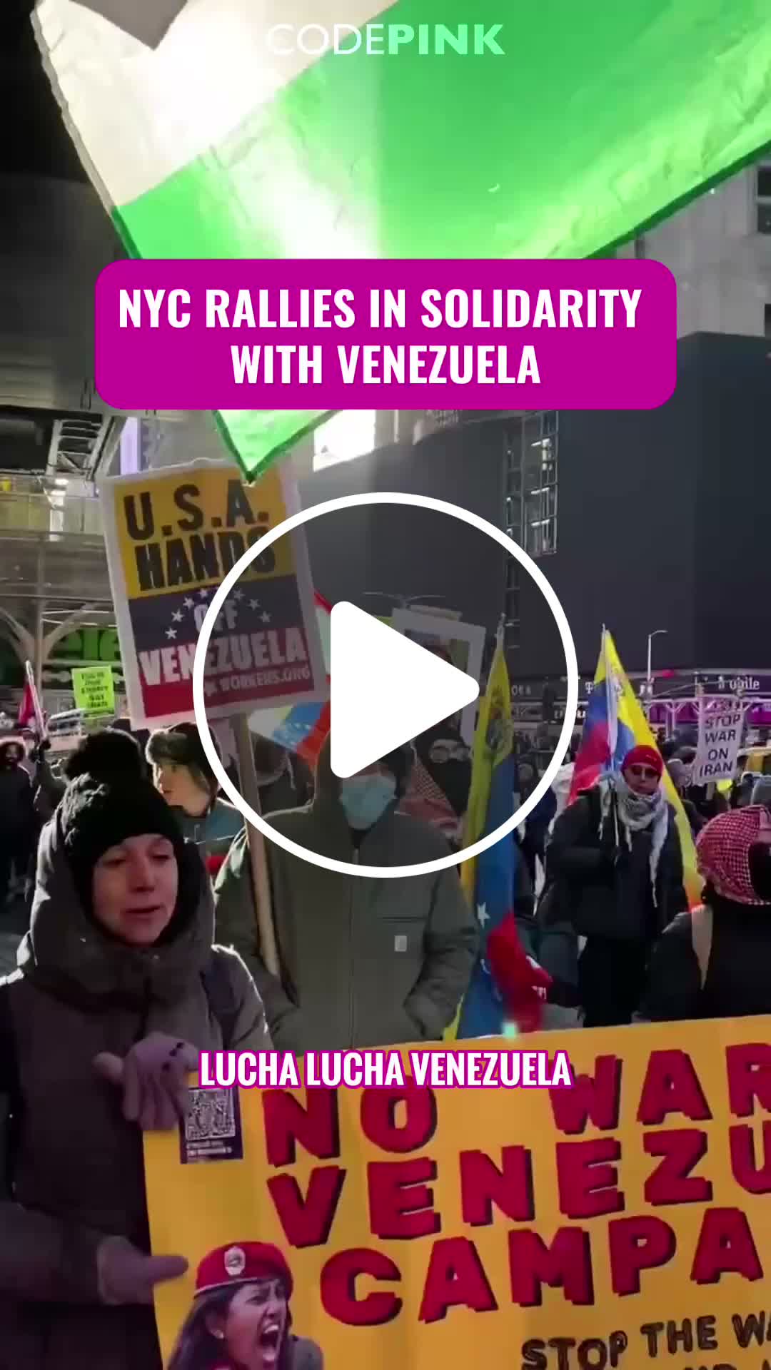 'Free Maduro': Protesters Rally in NYC Against US Action in Venezuela ...