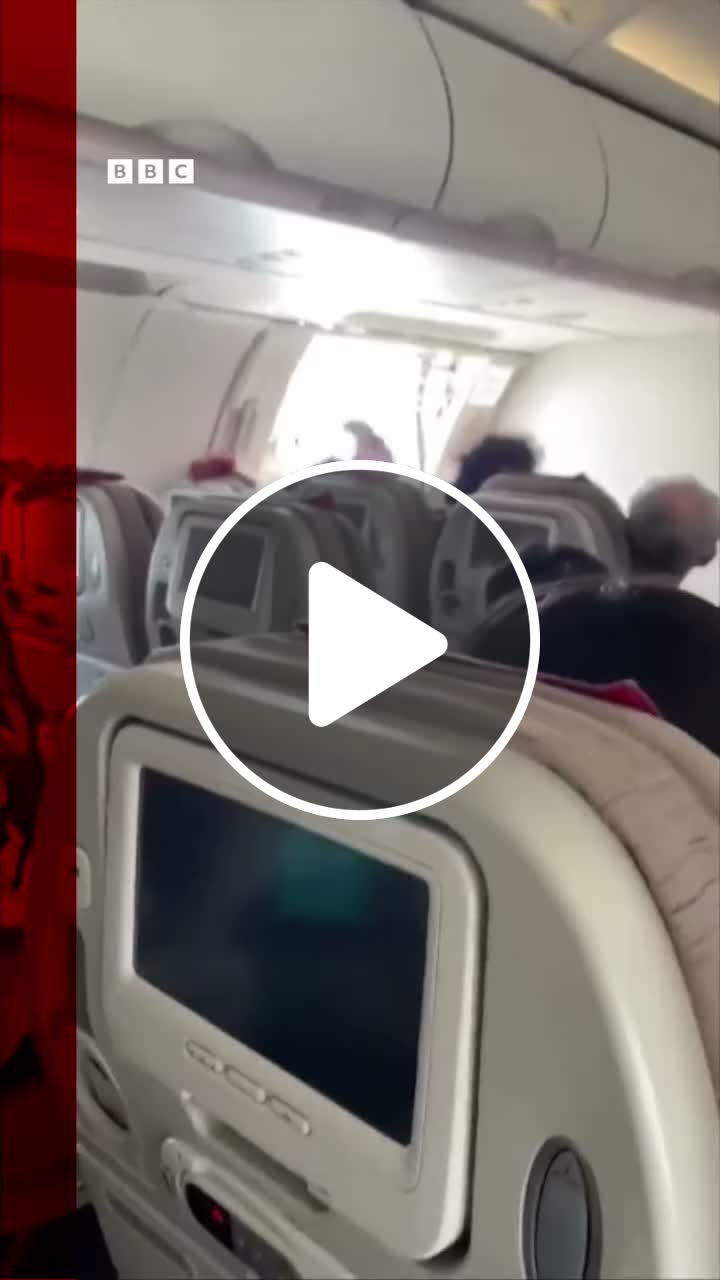 Inside cabin as plane door opened mid-flight - NewsBreak