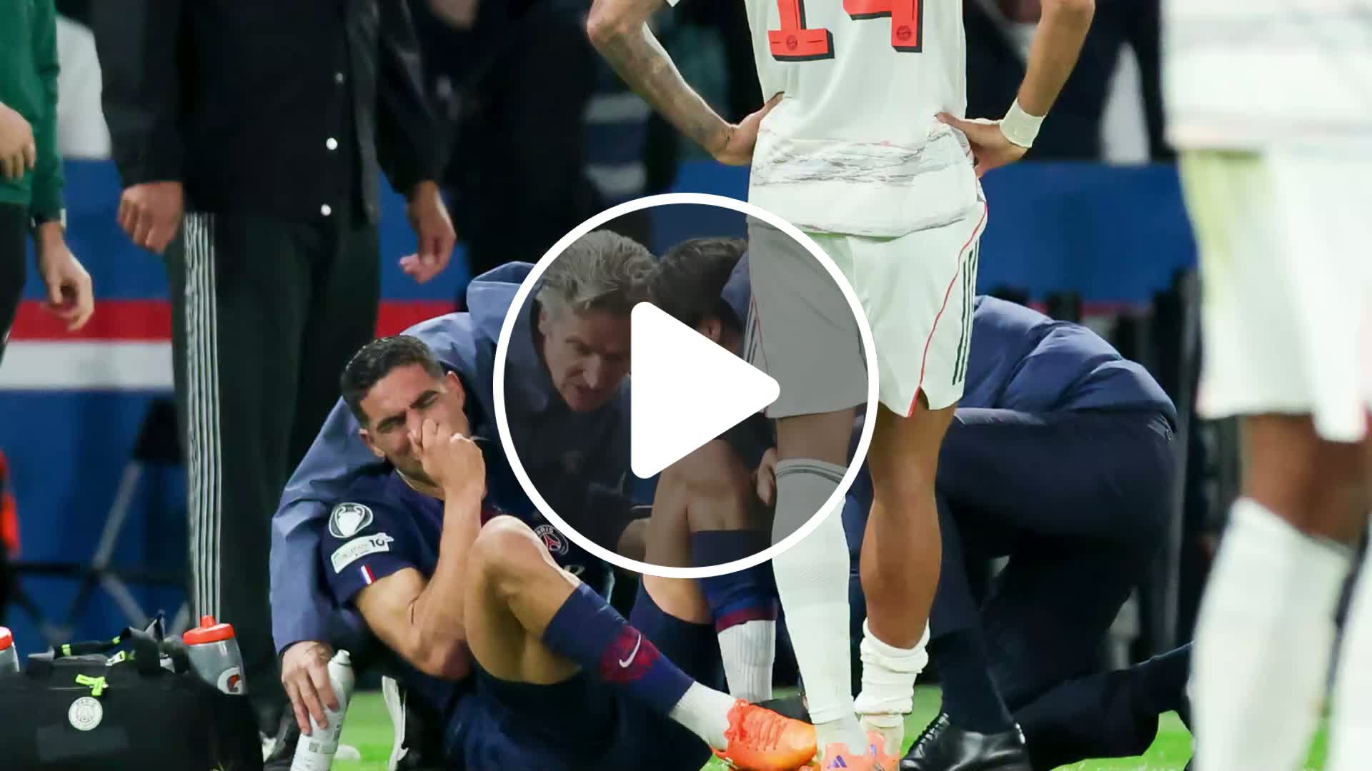 PSG's Achraf Hakimi in Tears After Luis Diaz Sent Off for Horror Tackle ...
