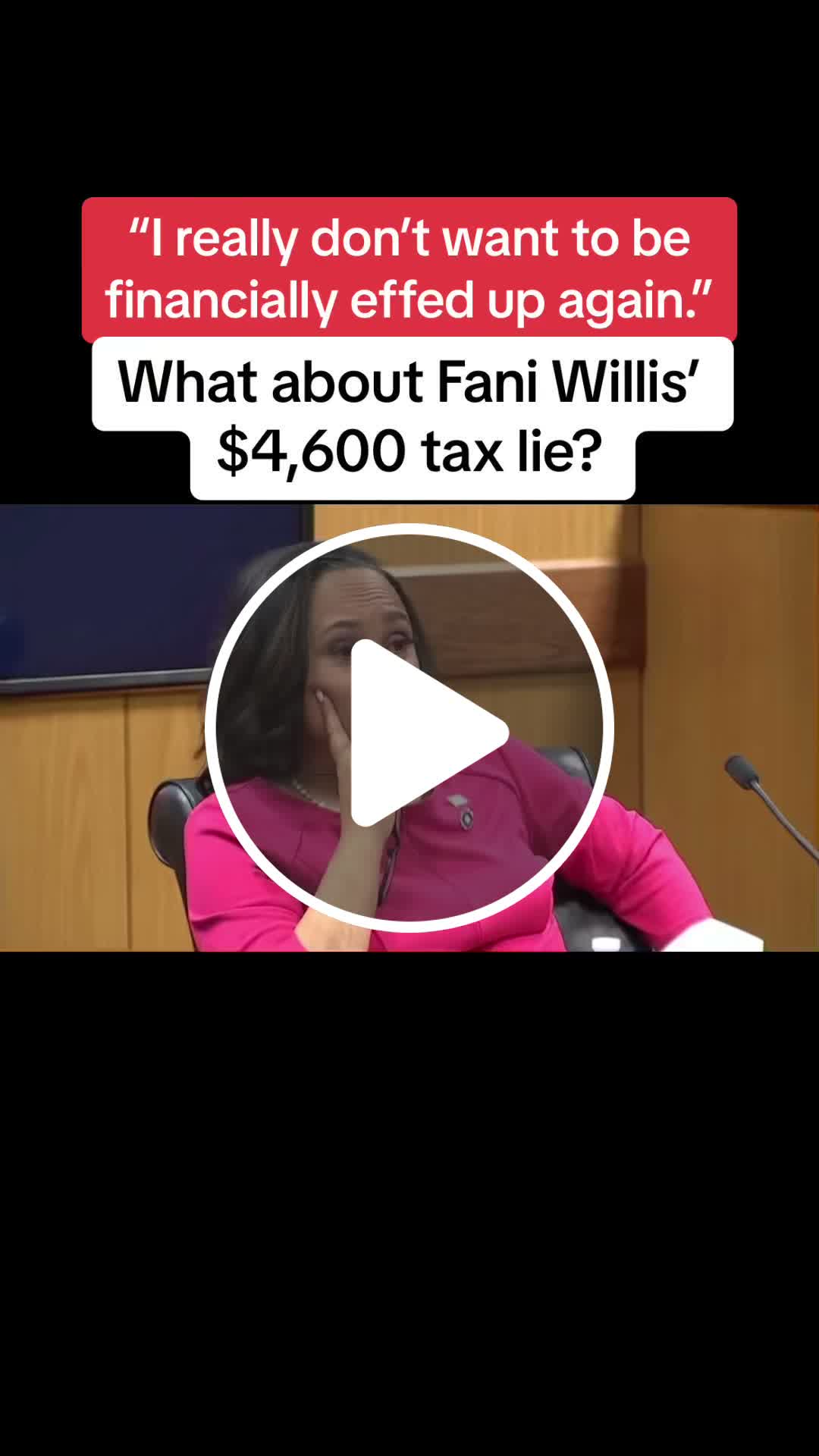 Fani Willis had a $4,600 tax lein against her during the time she was ...