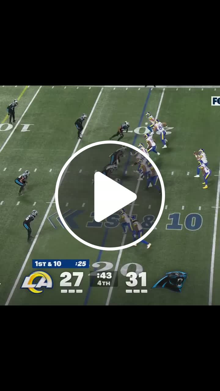 Rams pull off an epic game-winning drive to advance to the 2nd round! 🏈 ...