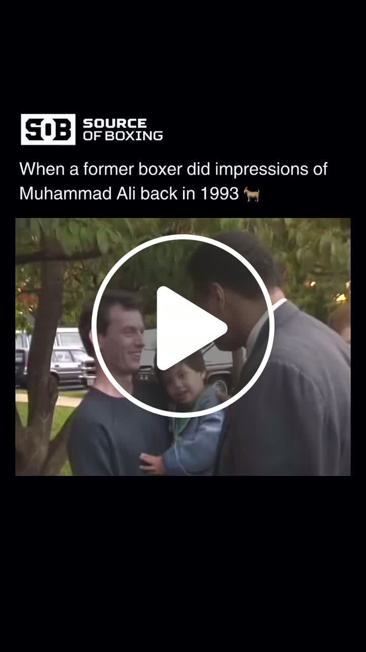 When a former boxer did impressions of Muhammad Ali back in 1993🐐 ...