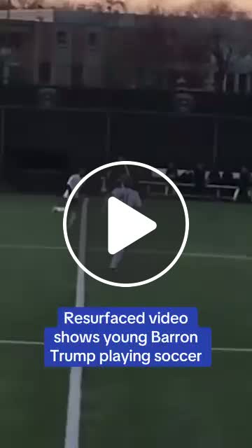 Resurfaced footage shows Barron Trump towering over his peers playing ...