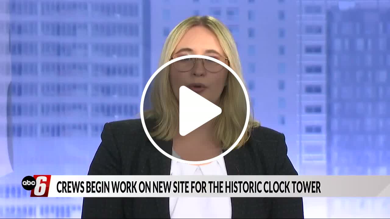 Crews begin work on new site for historic clock tower - NewsBreak