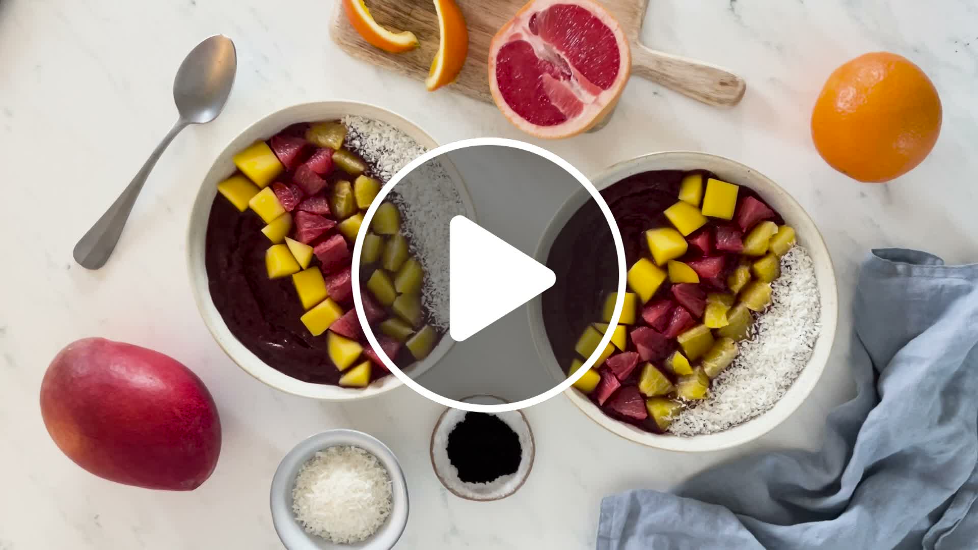 At-Home Mango Citrus Acai Bowl Recipe - NewsBreak