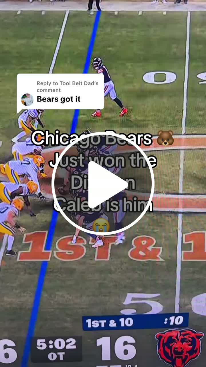 Replying to @Tool Belt Dad the Chicago Bears just won the division ...