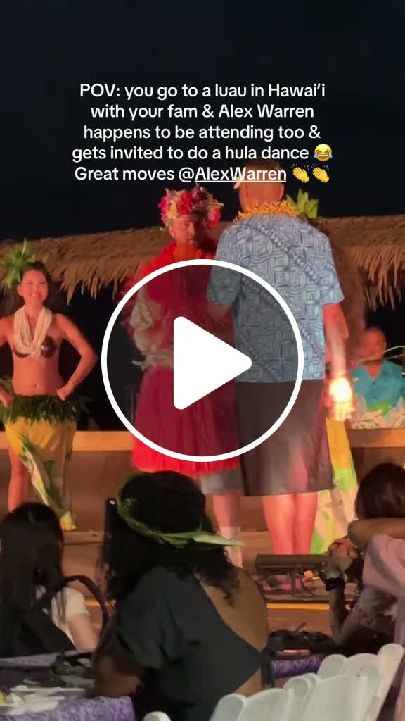 Awesome moves Alex Warren Alex Warren Clips So glad we picked THIS luau ...