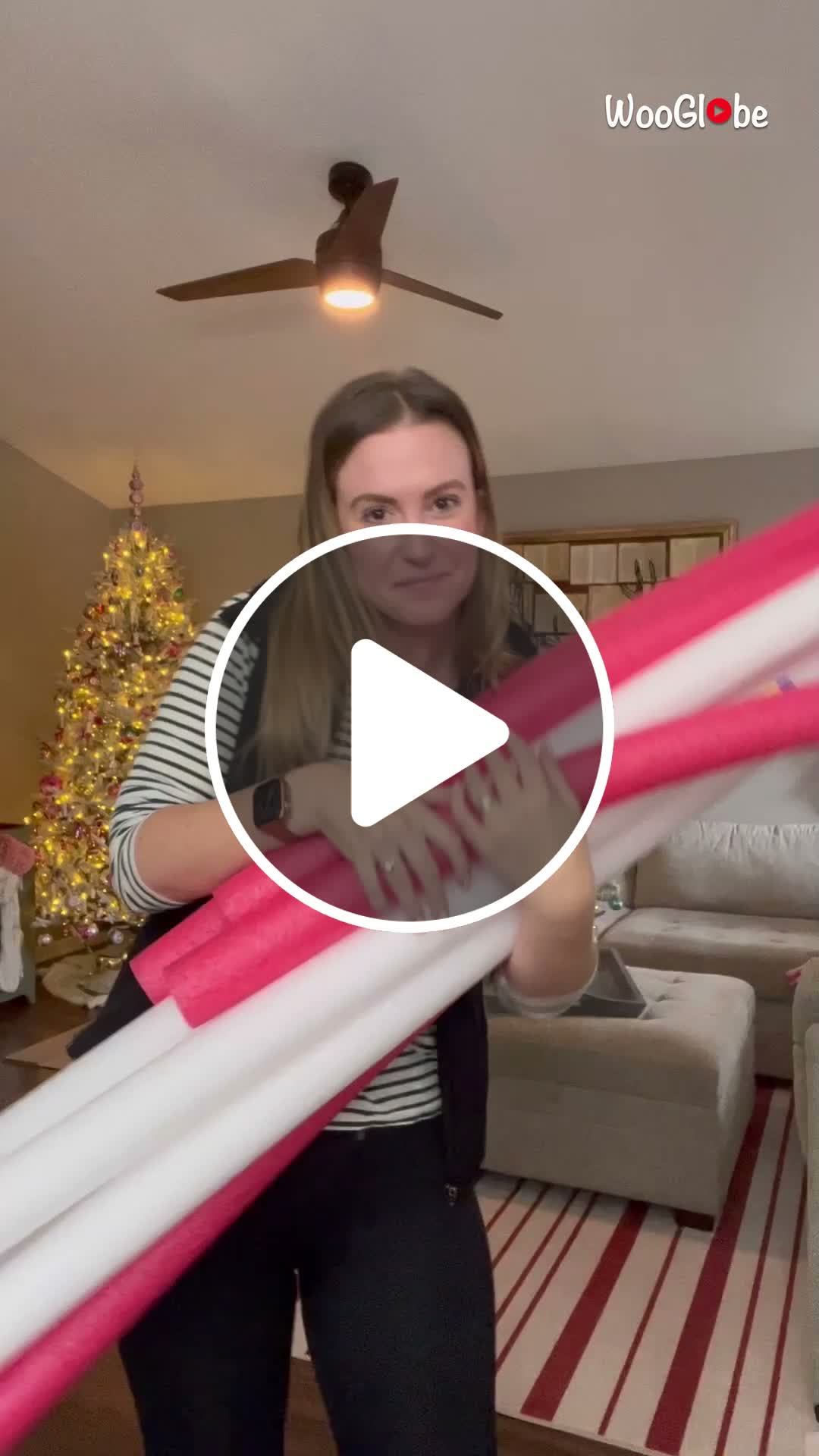 DIY Pool Noodle Peppermints - Life-sized Christmas decor - NewsBreak