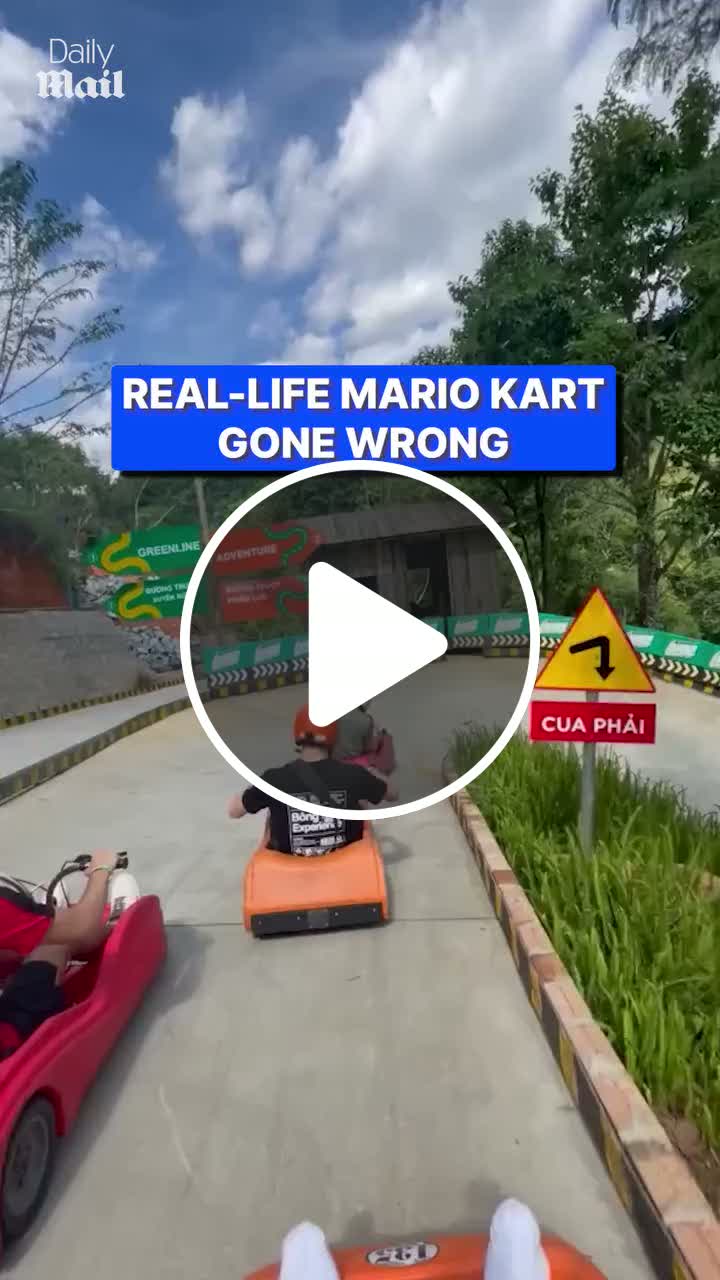 Real-life Mario Kart ends in chaos - NewsBreak