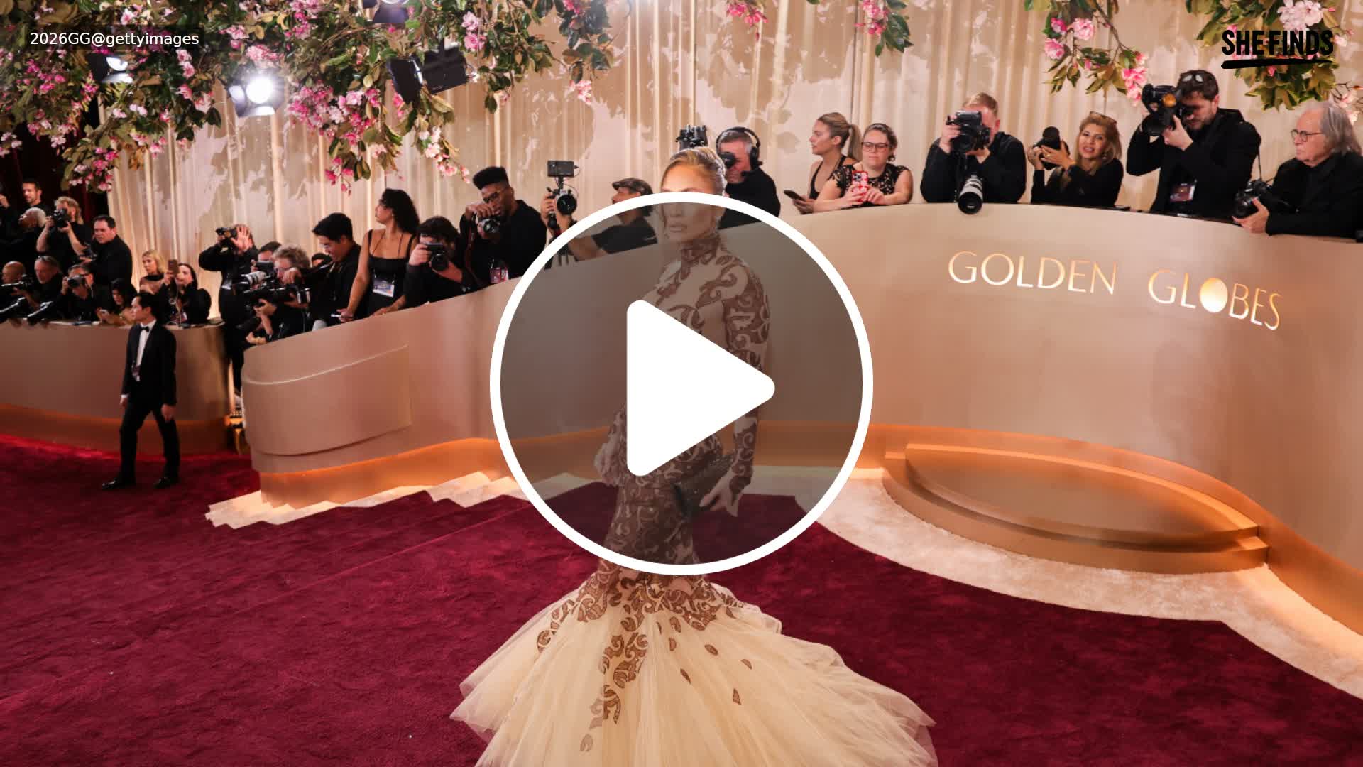 Jennifer Lopez Turns Up The Heat In A Sheer Red Carpet Gown She Bought ...