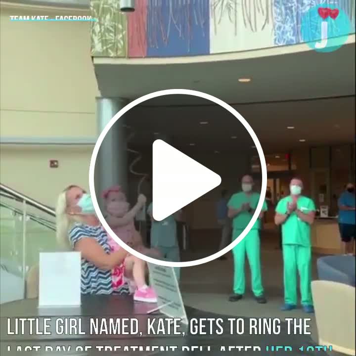 Little girl named, Kate, gets to ring the last day of treatment bell ...