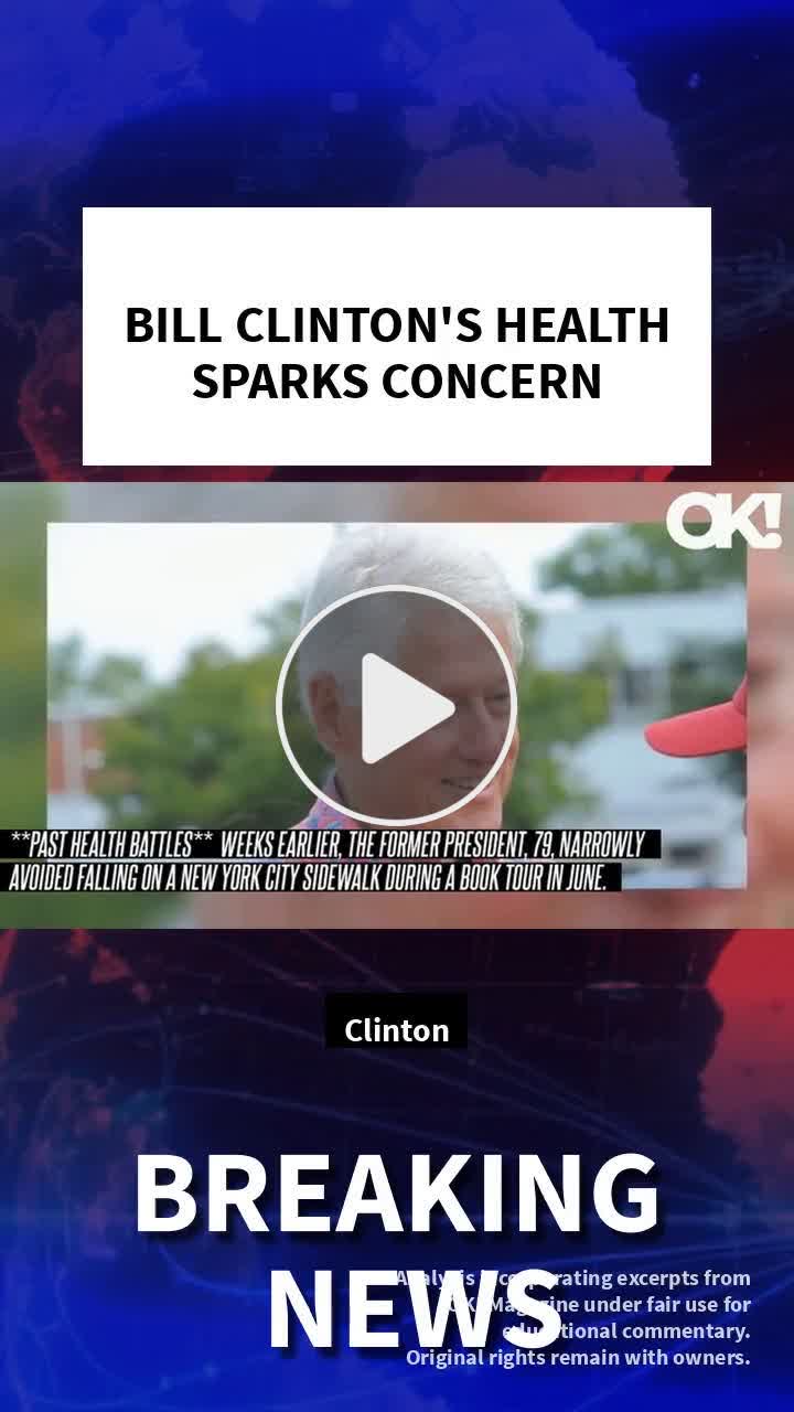 AI news Bill Clinton's airport appearance with defibrillator brings ...