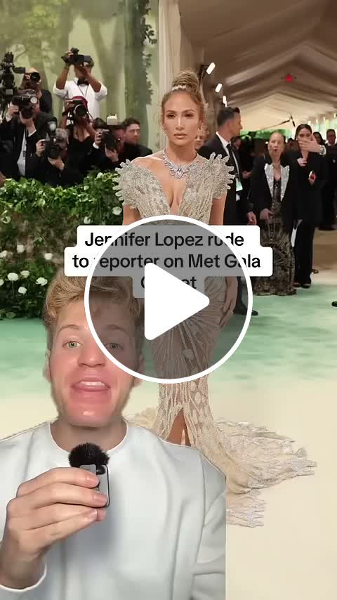 JENNIFER LOPEZ RUDE TO REPORTER ON MET GALA CARPET 👀 - NewsBreak