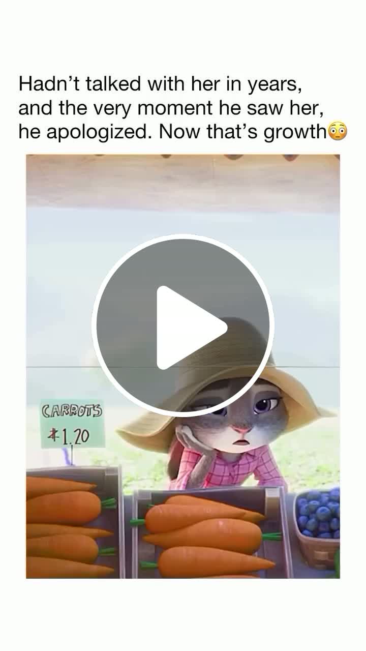 A powerful moment in Zootopia when Gideon Grey apologizes to Judy Hopps ...