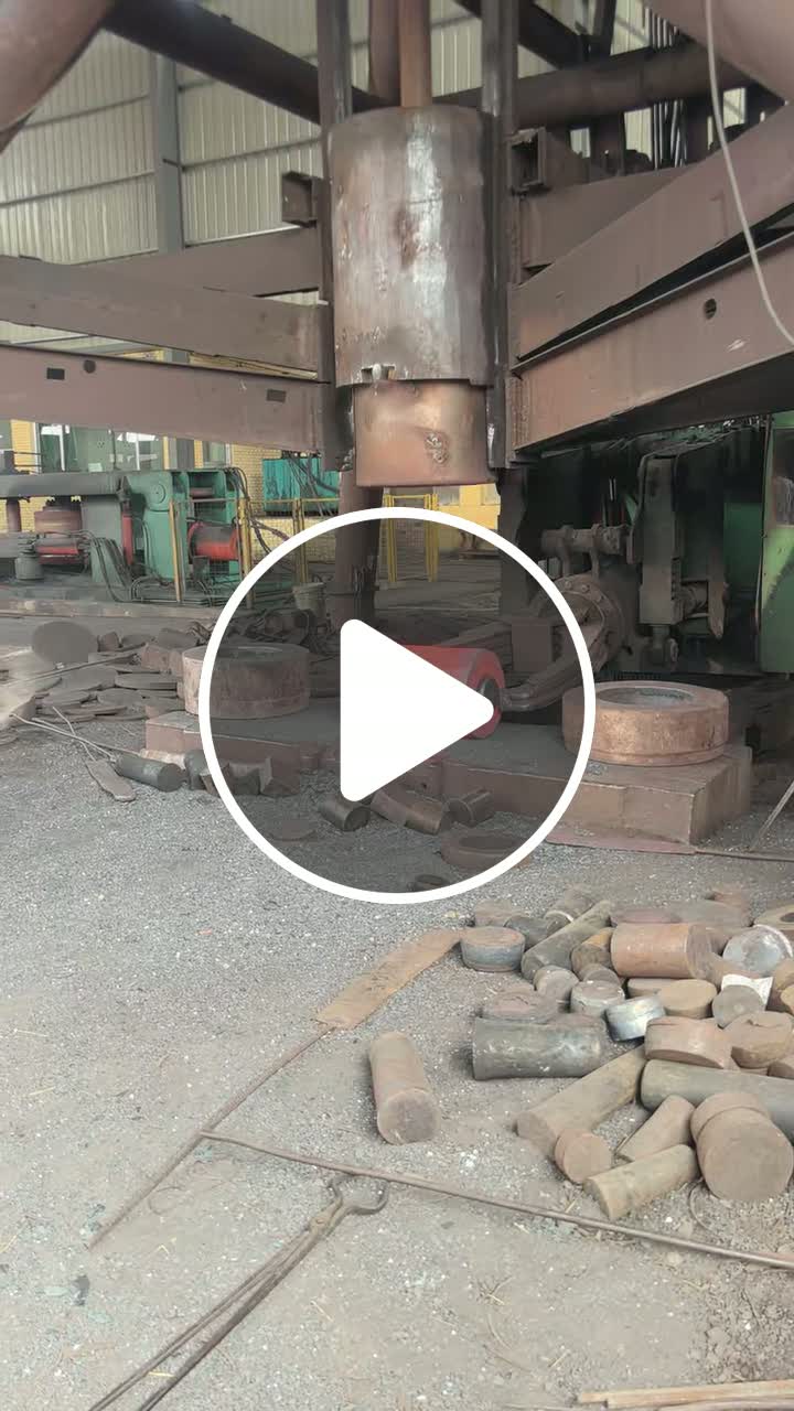 Inside the factory Heavy Forging Process Molten Iron Beaten Into ...
