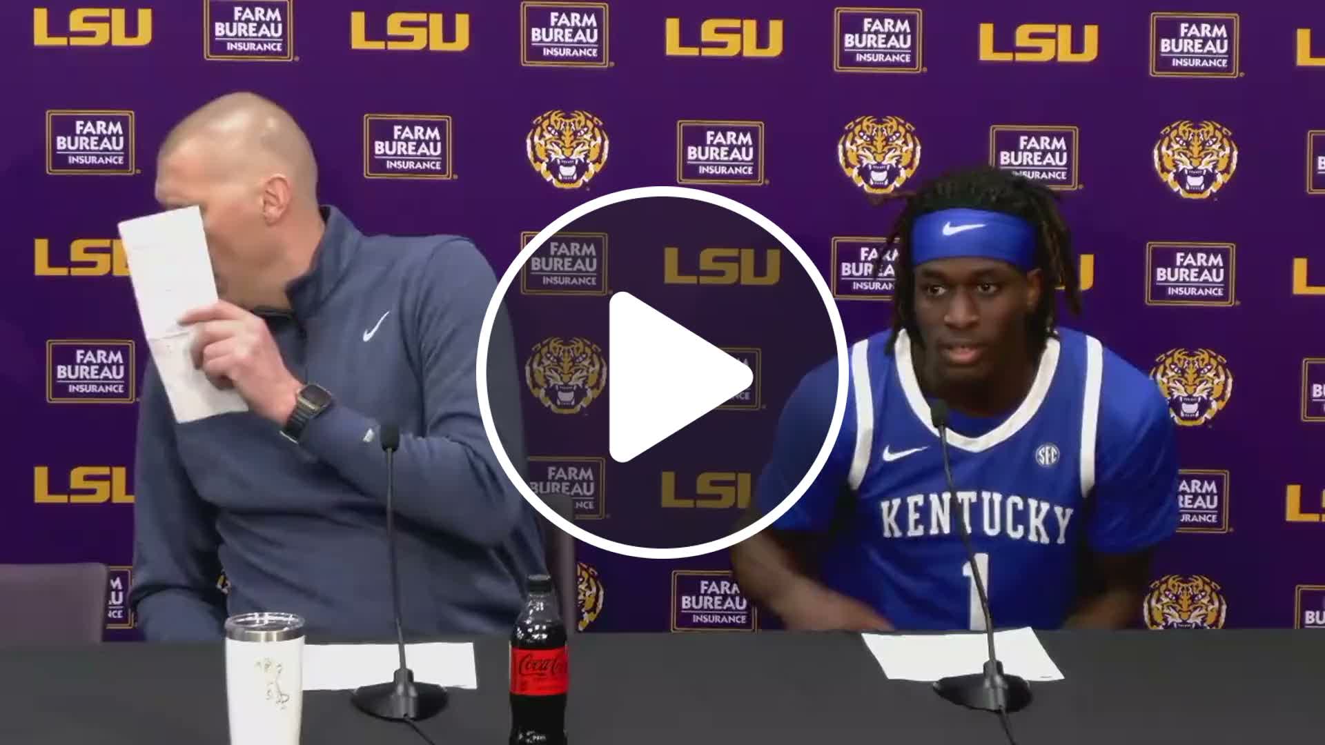 'We battled back.' Denzel Aberdeen on Kentucky's comeback vs. LSU ...