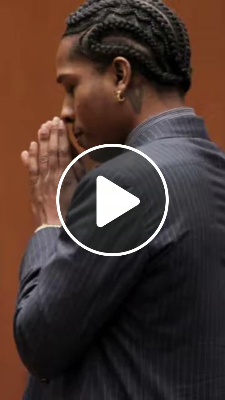Emotional Court Room Verdict in A$AP Rocky Trial #trial #A$APRocky #t ...