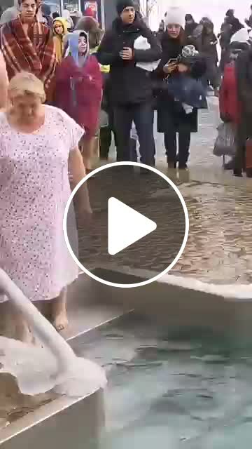 WinSWIM #609 Ice BATH in bikini КРЕЩЕНИЕ del BAUTISMO EPIPHANY # ...