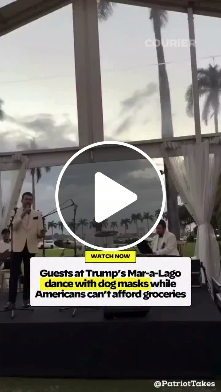 Guests at Trump's Mar-a-lago dance with Dog masks - NewsBreak