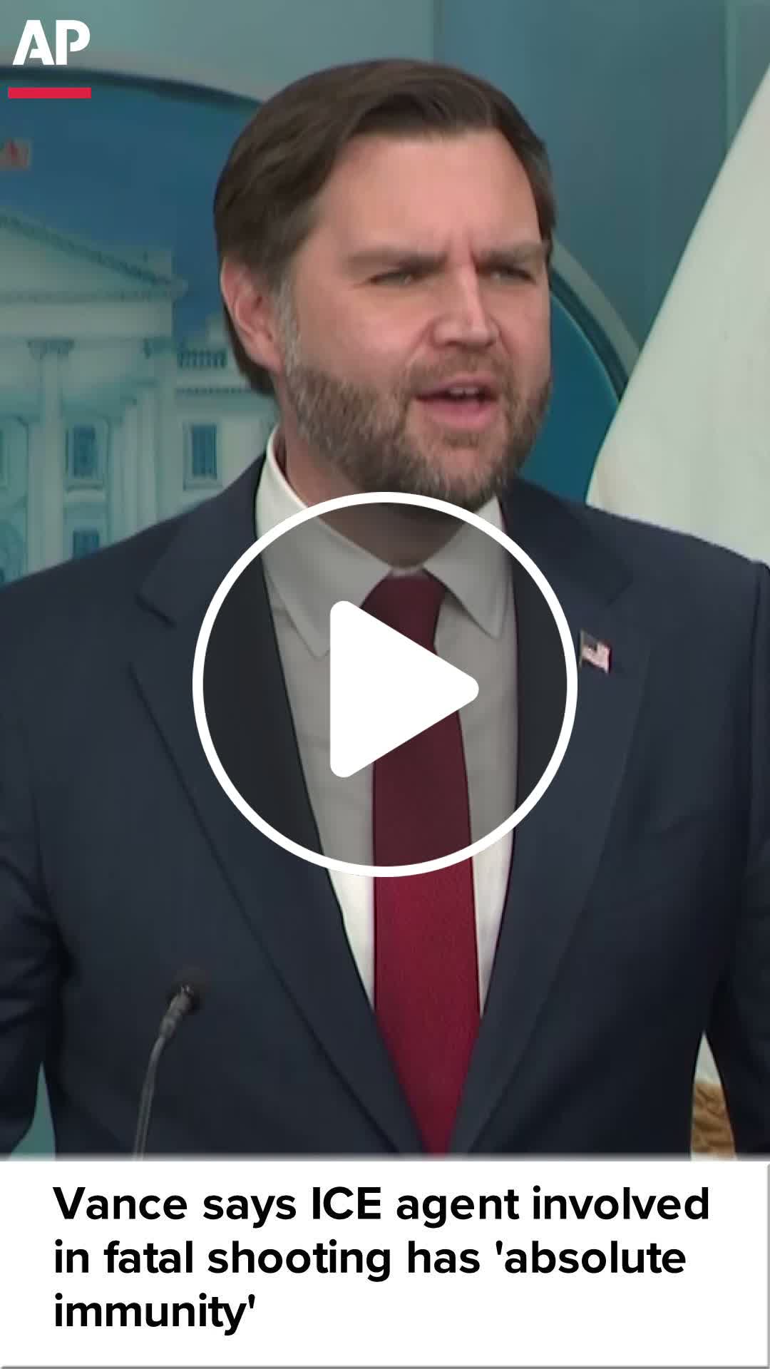 Vance says ICE agent involved in fatal shooting has 'absolute immunity ...